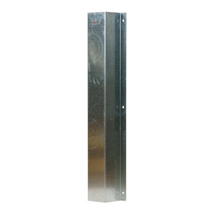 Down pipe protector - 150 x 150mm galvanised — Car Parks and Roads