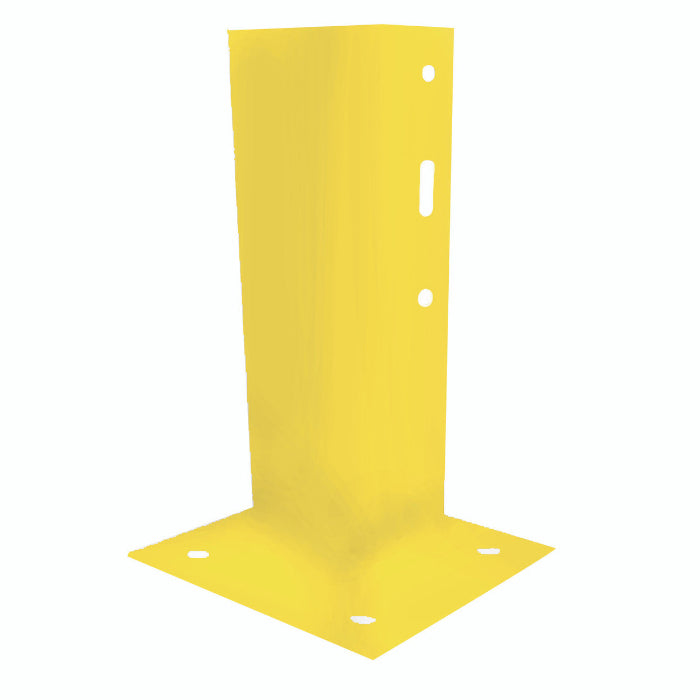 Guard Rail 750mm Post – Yellow Powder Coated — Car Parks and Roads