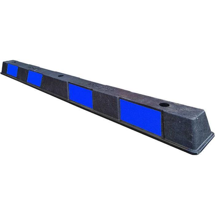 Wheel stop 1650mm for PWD disabled car parks with reflective blue — Car ...