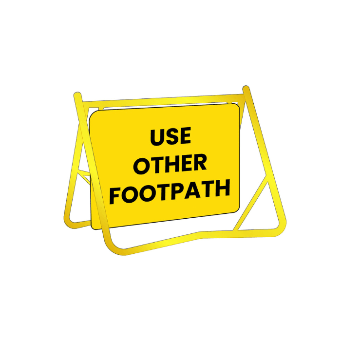 Swing Stand Sign - Use Other Footpath - 900x600mm — Car Parks and Roads